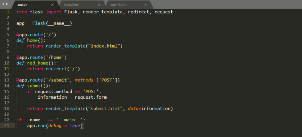 How To Make A Basic HTML Form In Flask?