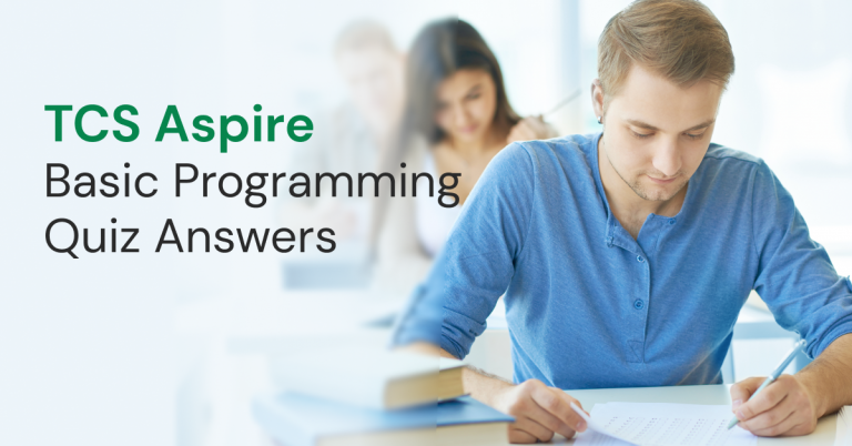 TCS Aspire Basic Programming Quiz Questions And Answers