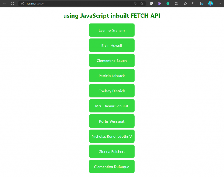 How To Fetch And Display Data From Api In Reactjs Guvi