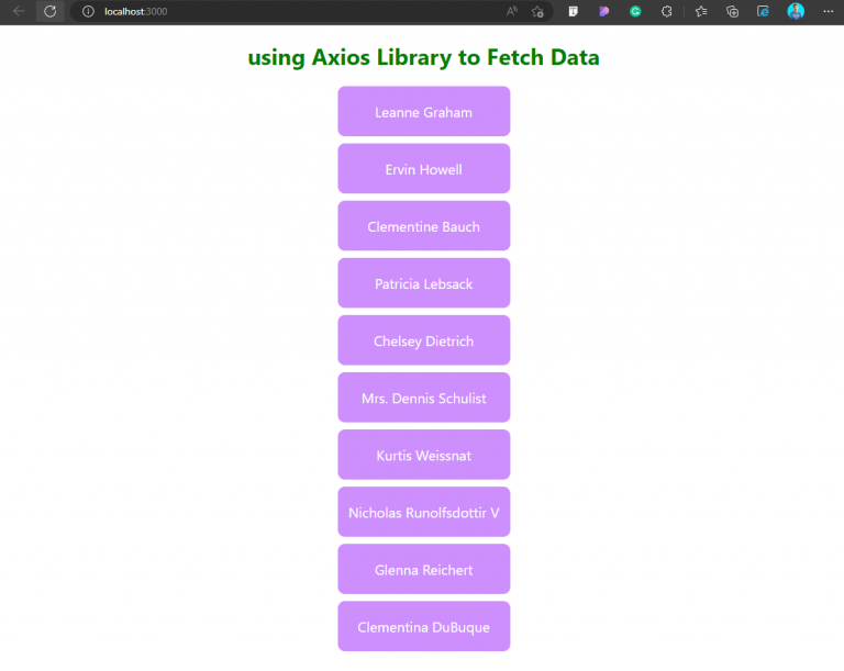 Use Reactjs To Fetch And Display Data From Api 5 Simple Steps Guvi Blogs