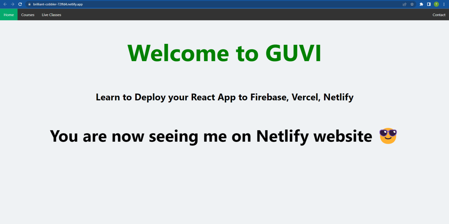Deploy a React app for Free To Firebase, Vercel & Netlify - GUVI Blogs