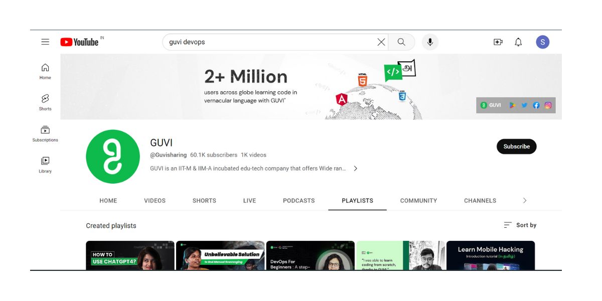 9 Best YouTube Channels to Learn DevOps from Scratch - GUVI Blogs 9 Best YouTube Channels to Learn DevOps from Scratch - GUVI Blogs