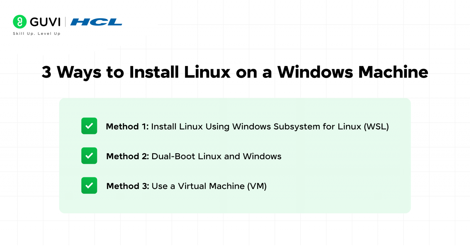 3 Best Ways to Install Linux on a Windows Machine
