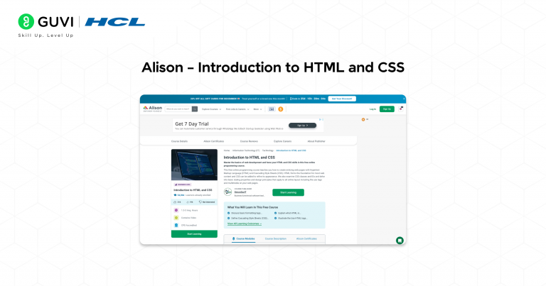 Free HTML Course with Certificate