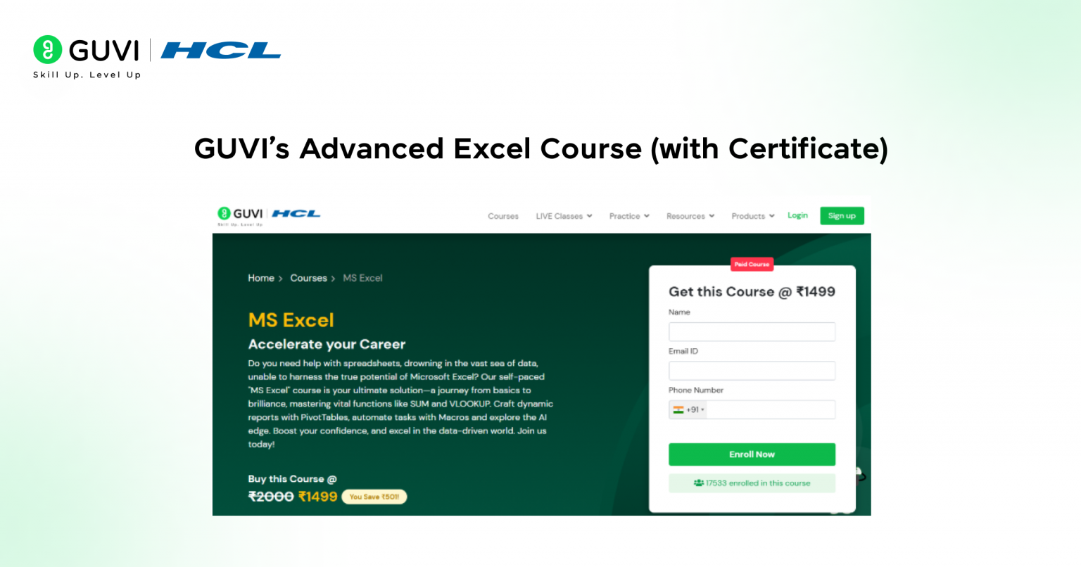 Top 7 Excel Courses with Certificate [FREE + PAID]