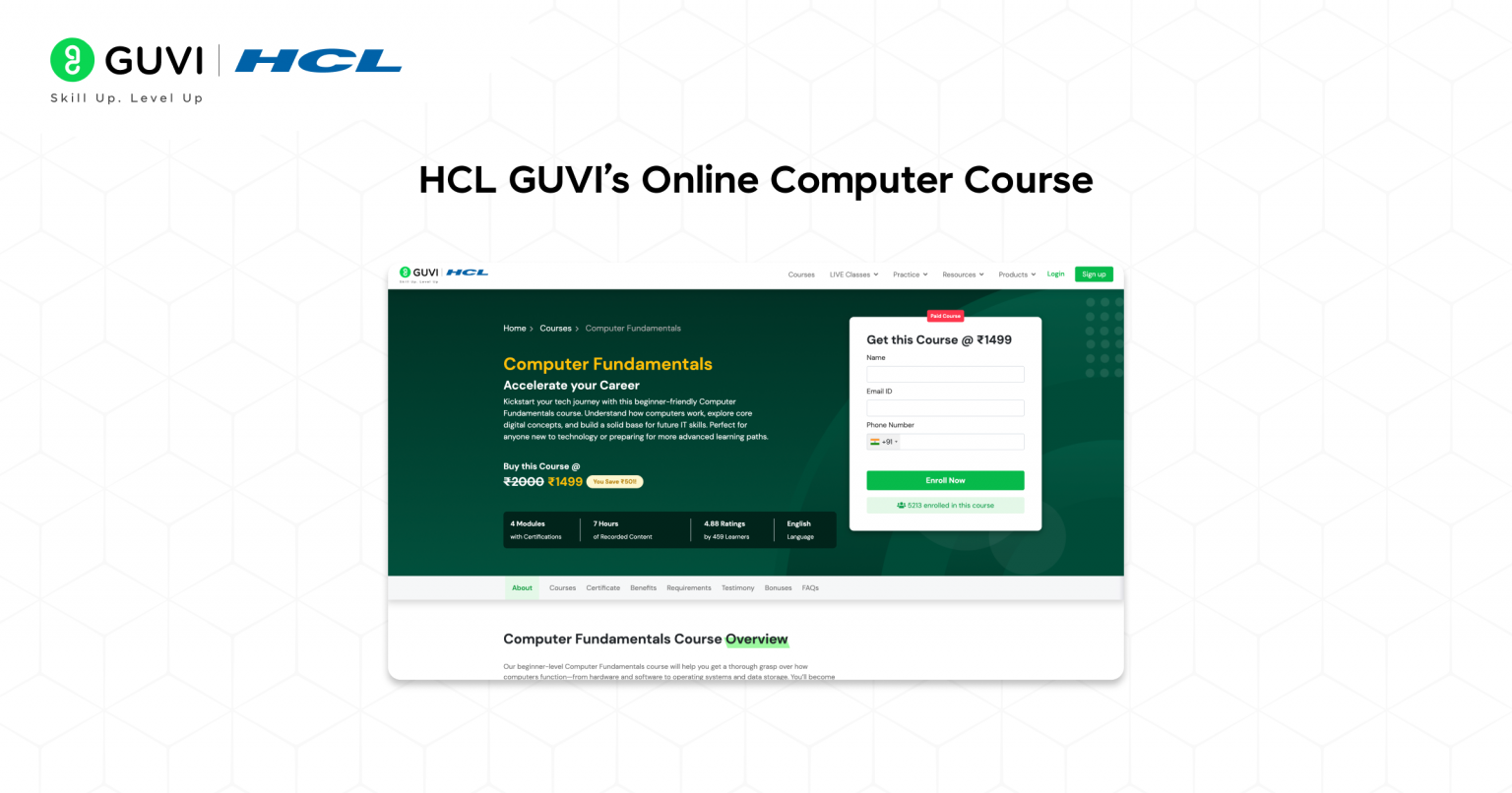 Online Computer Courses with Certificate