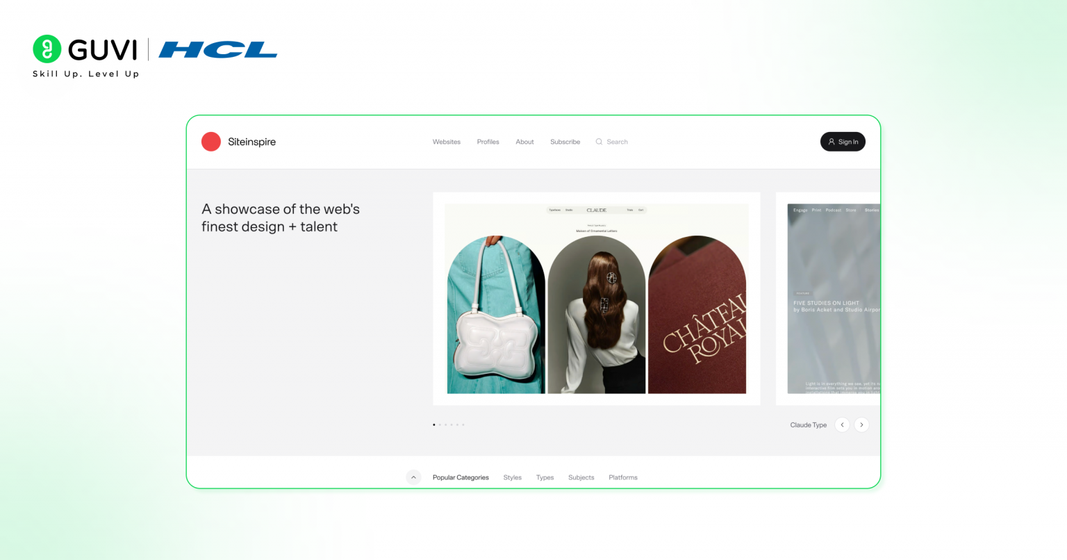 10 Websites of CSS Designs for Inspiration