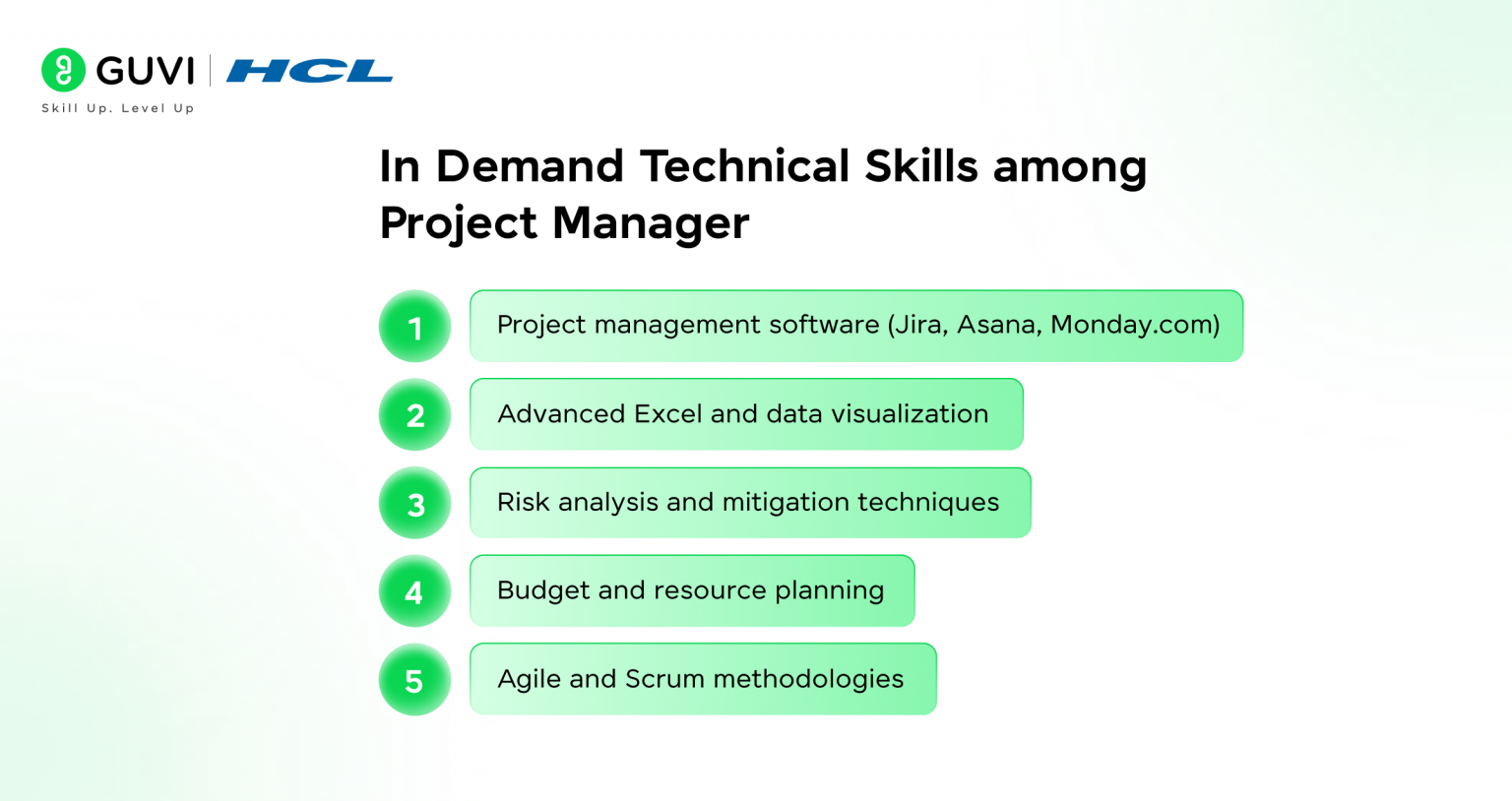 What technical skills are important for project managers?