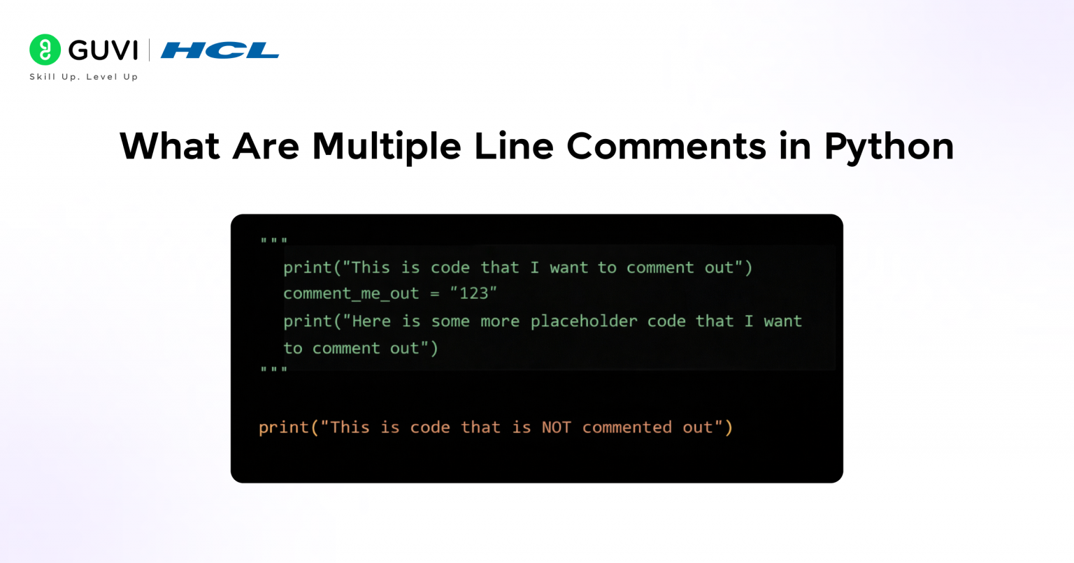 How to Comment Multiple Lines in Python